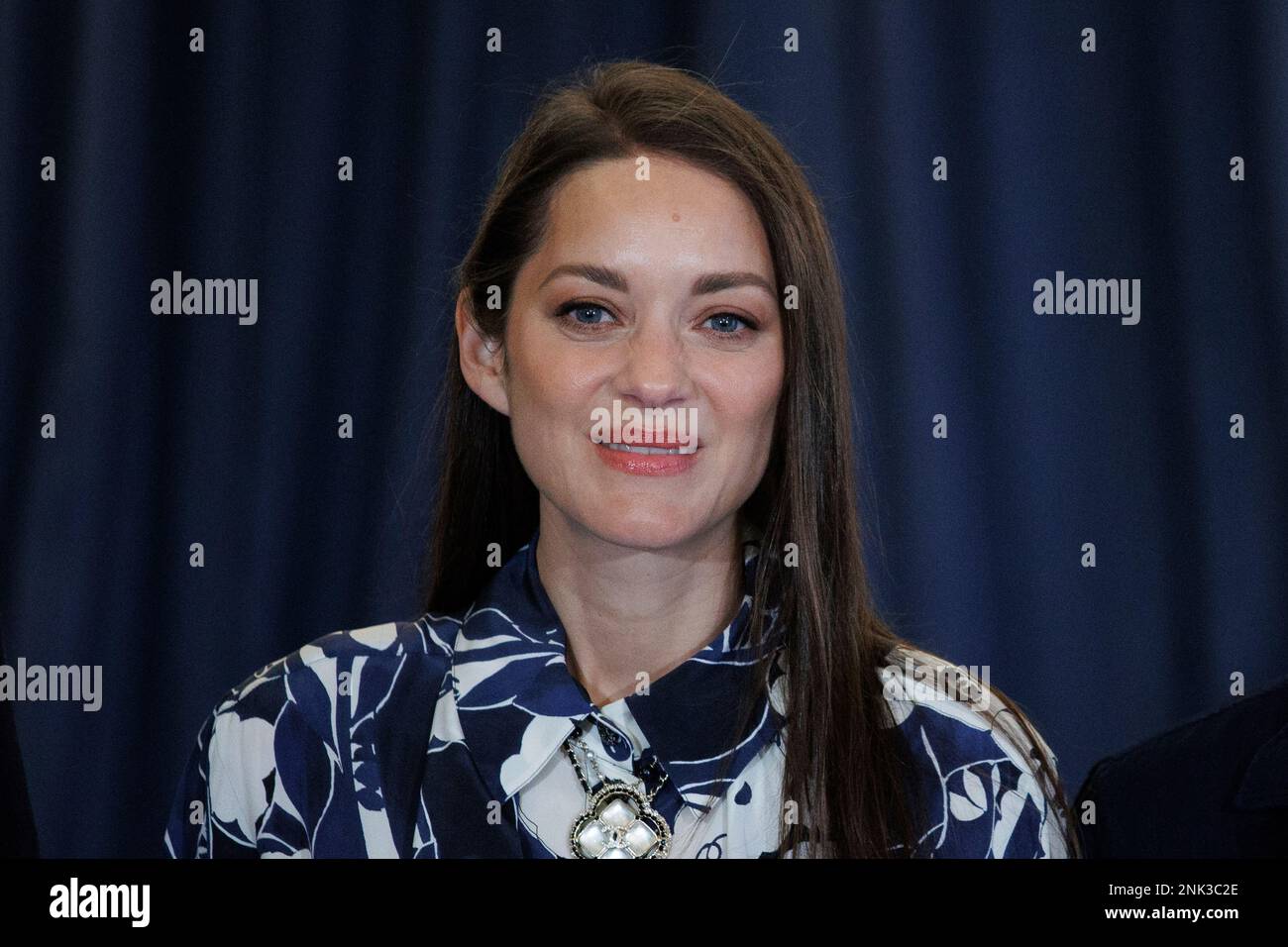 The actress, singer, and composer, Marion Cotillard, at the Gayarre ...