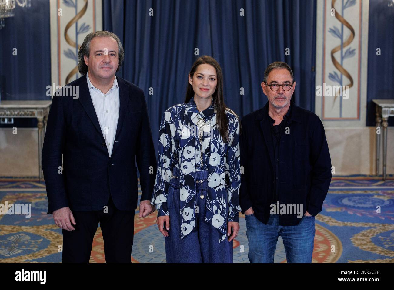 (L-R) Orchestra conductor Juanjo Mena; actress, singer, and composer ...