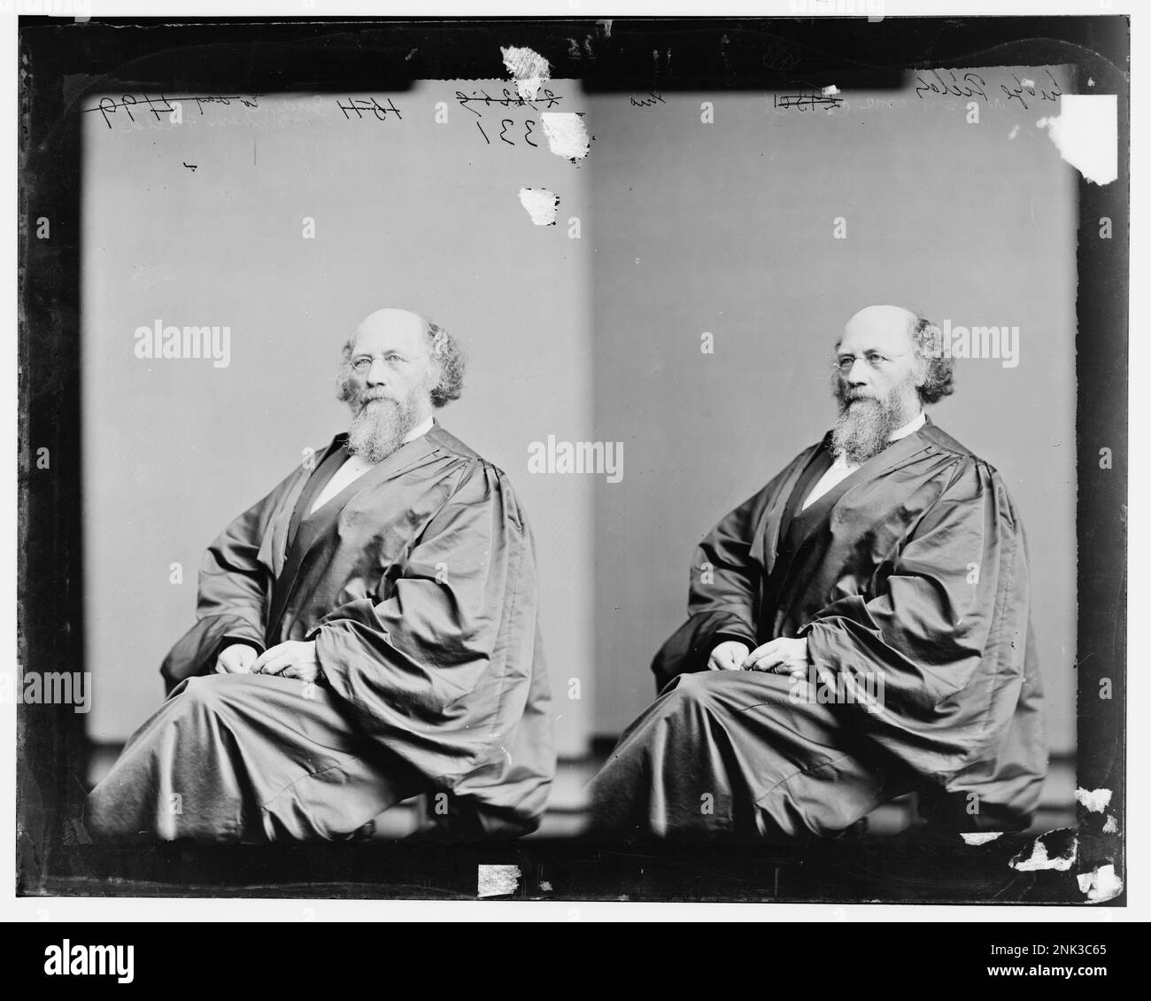 A portrait of Stephen J. Field, U.S. Supreme Court Justice, from the ...