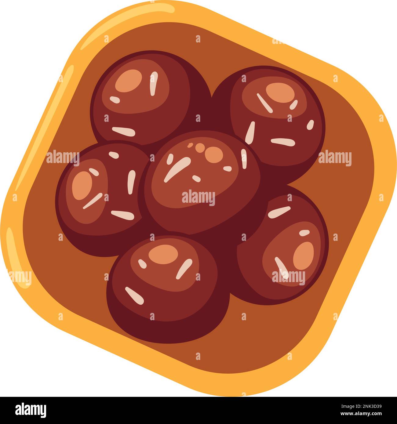 gulab jamun dish Stock Vector Image & Art - Alamy