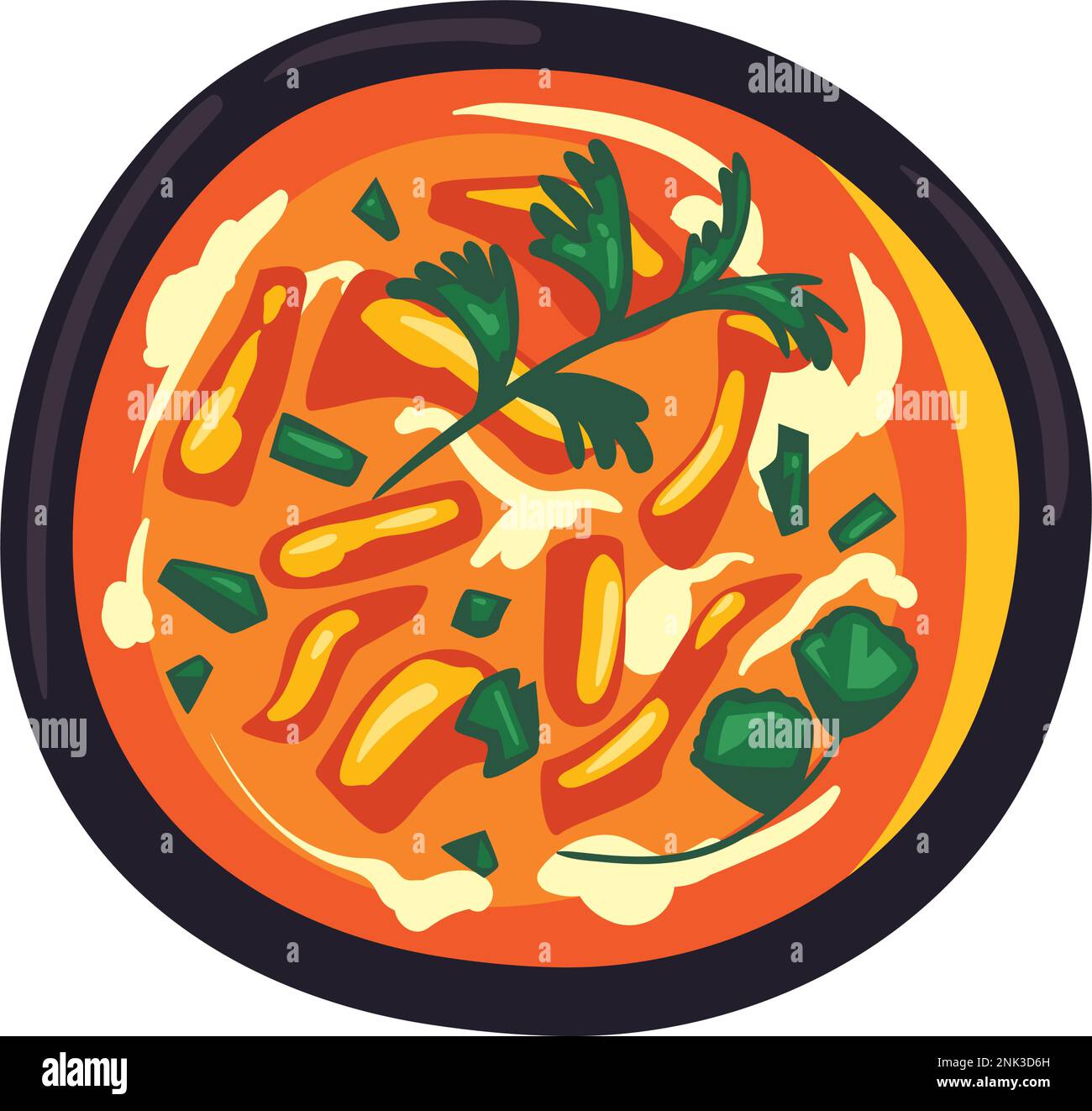 spicy chicken curry Stock Vector Image & Art - Alamy