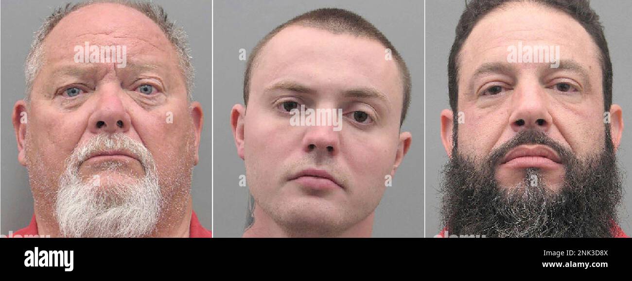 This Henderson Detention Center combination photo, shows suspects from left, Richard John ...