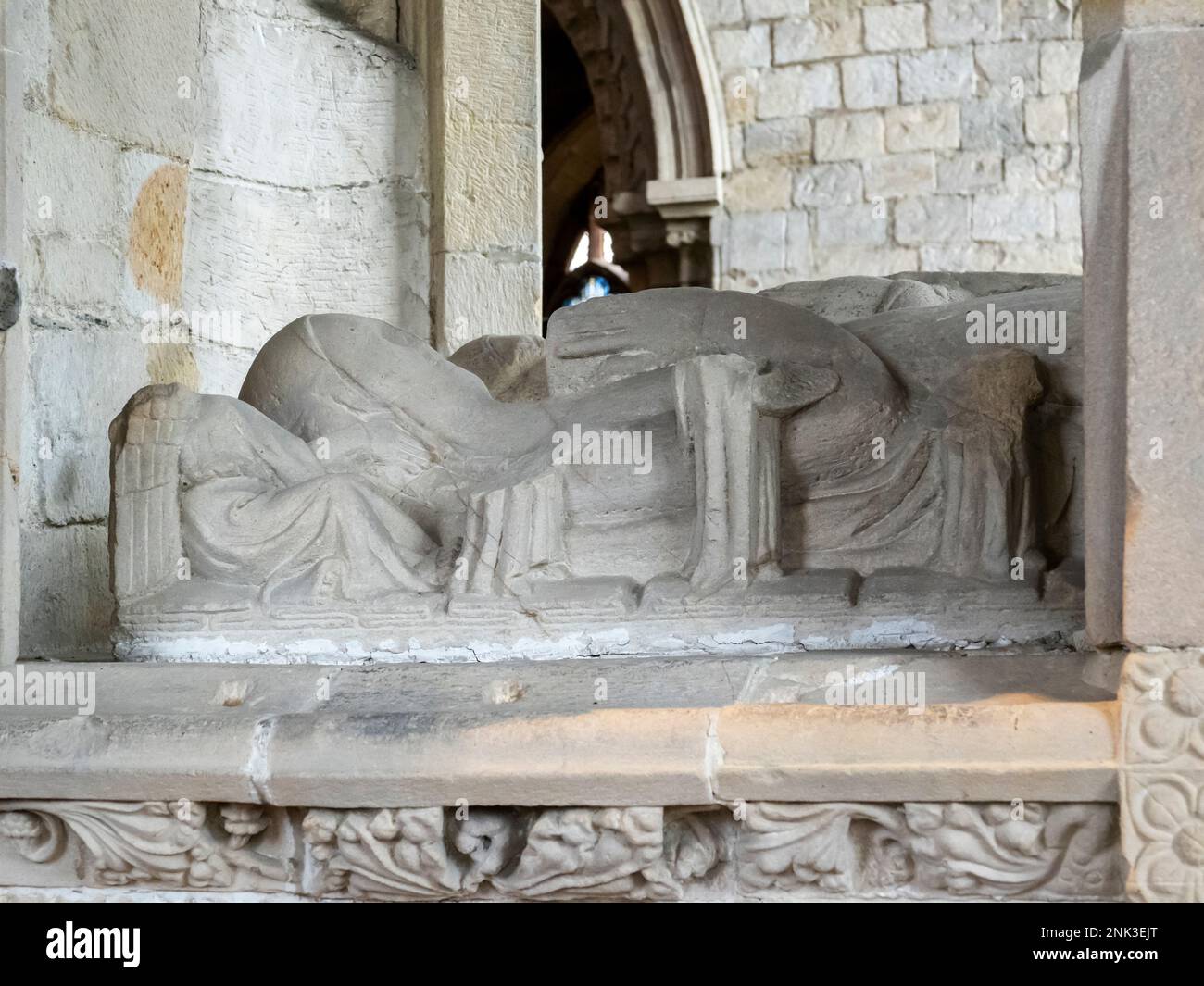 The Lord Harington tomb in Cartmell Priory, Cartmell, Cumbria, UK Stock ...
