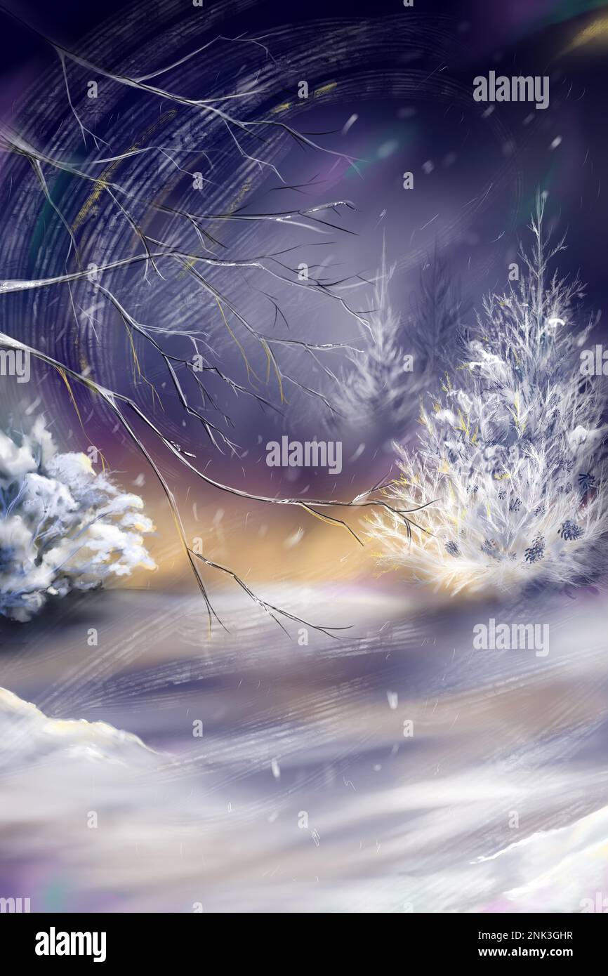 Forest fantasy art night artwork hi-res stock photography and images ...