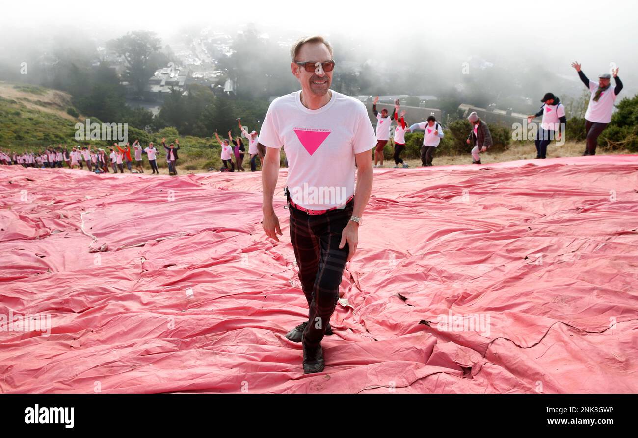 Patrick Carney, founder of the giant pink triangle on Twin Peaks ...