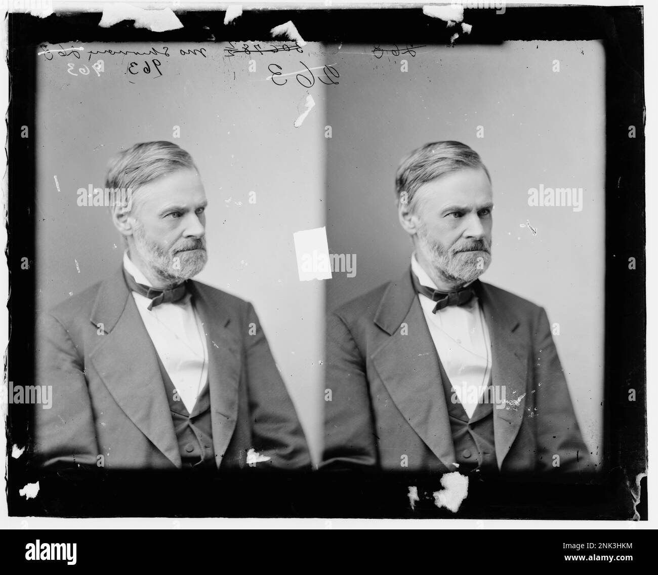 A portrait of General John Sherman of Ohio, U.S. Army officer. This ...