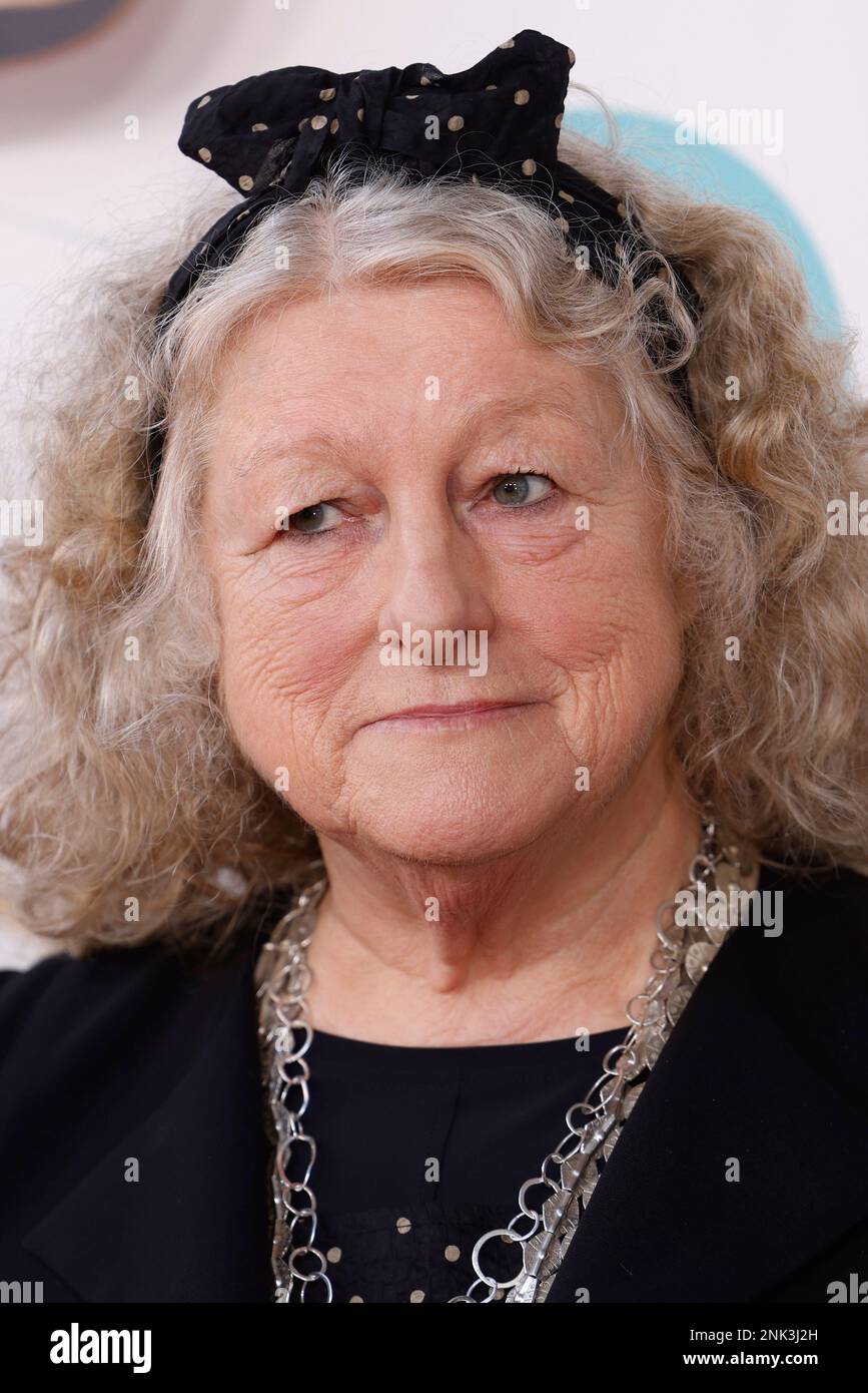 Jenny Beavan poses for photographers upon arrival at the 76th British ...