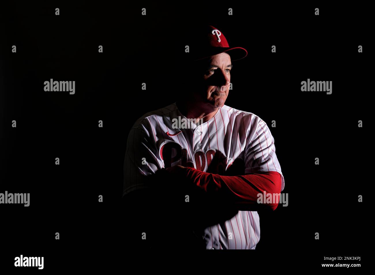 Philadelphia Phillies manager Rob Thomson poses for a photograph during ...