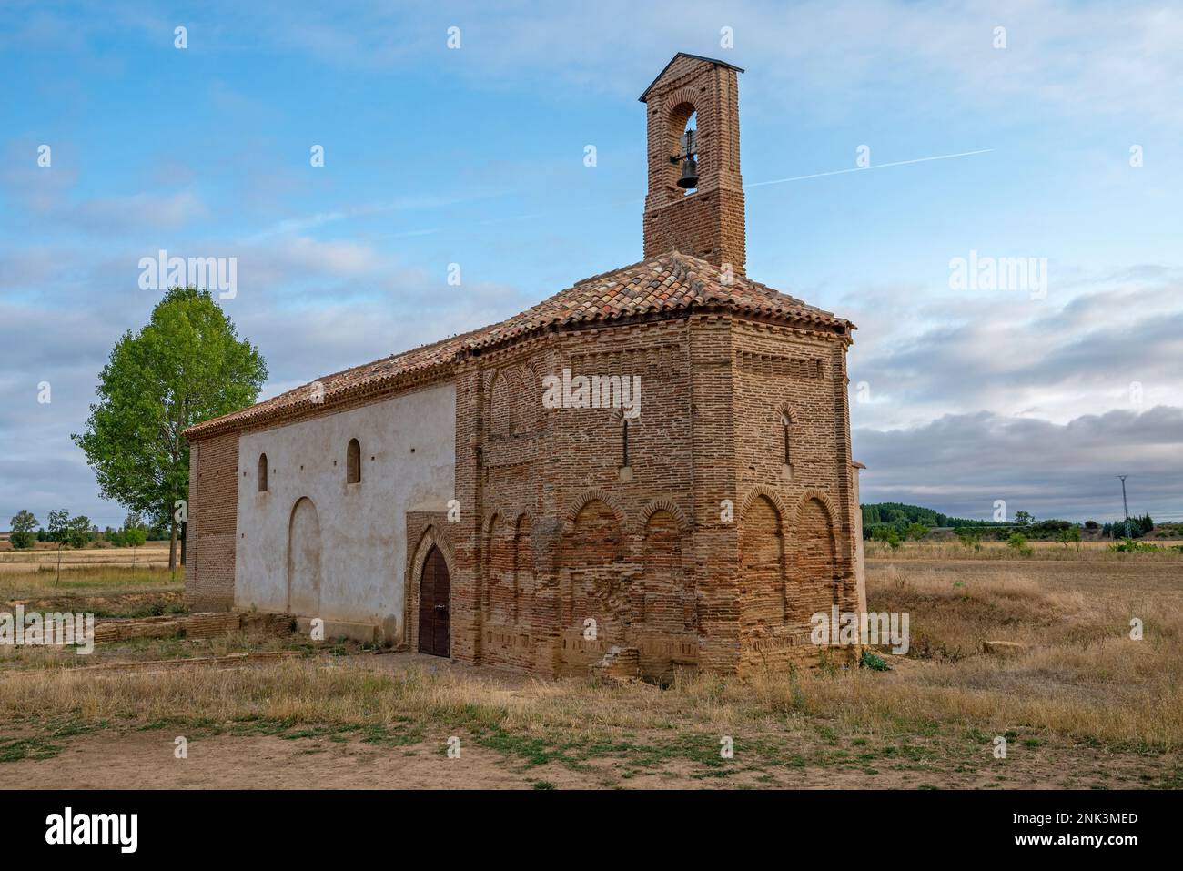 The Tranquil Chapel of Virgen Del Puente on the Camino De Santiago near ...