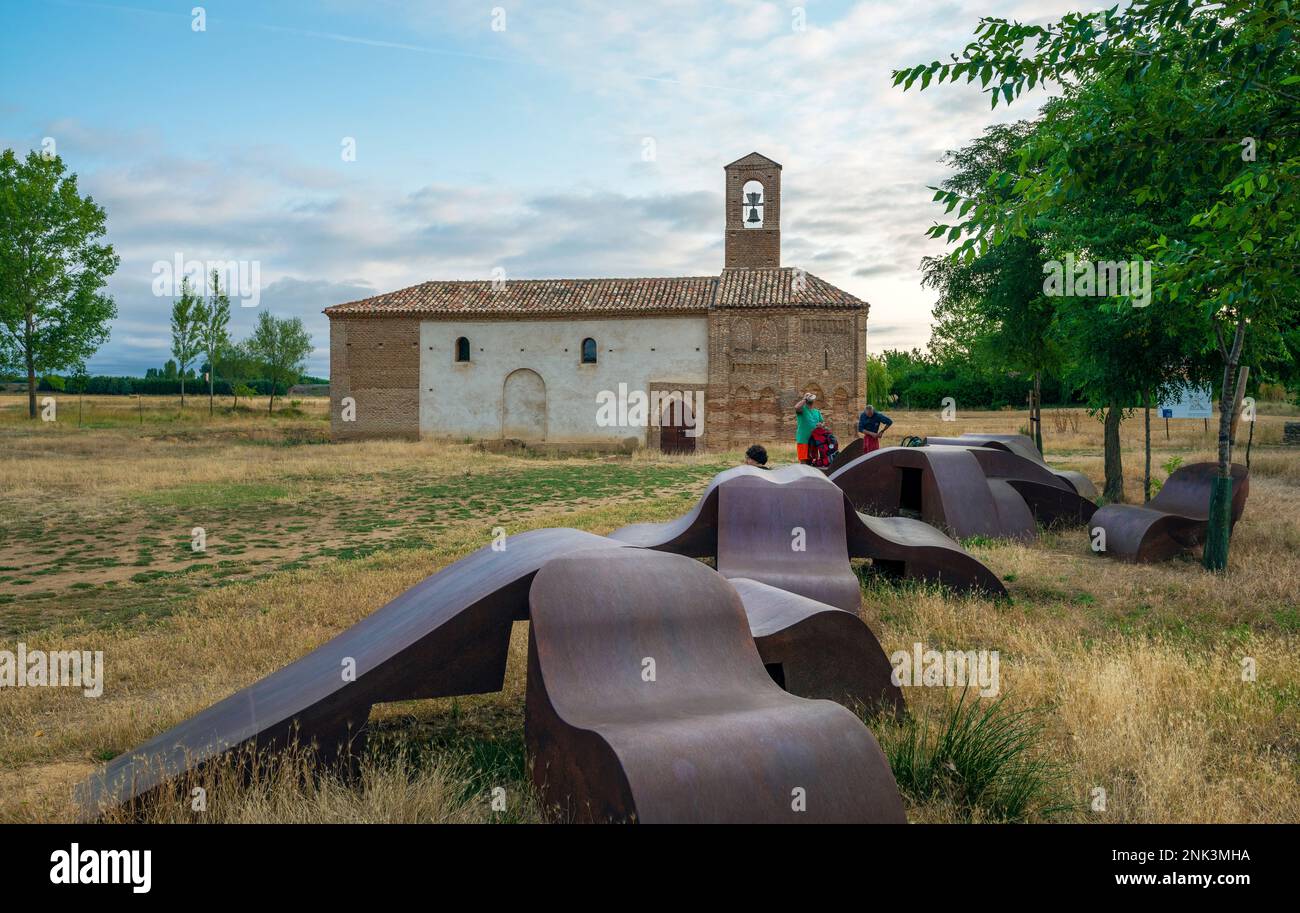 The Tranquil Chapel of Virgen Del Puente on the Camino De Santiago near ...