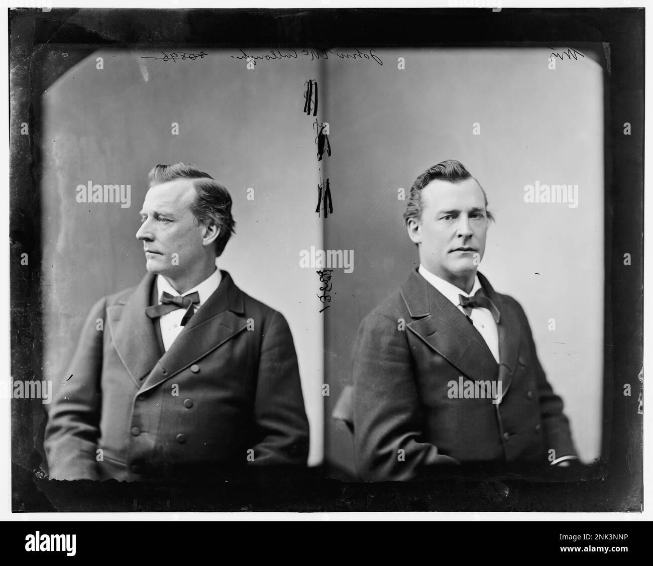 Portrait of John McCullough, actor, preserved in the Brady-Handy ...