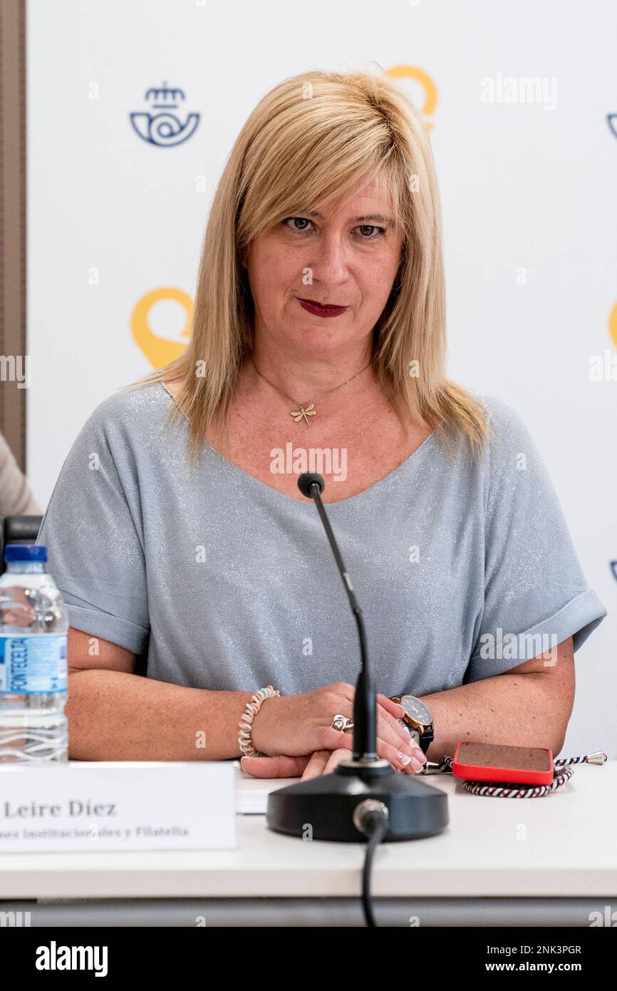 The Director of Institutional Relations and Philately, Leire Díez ...