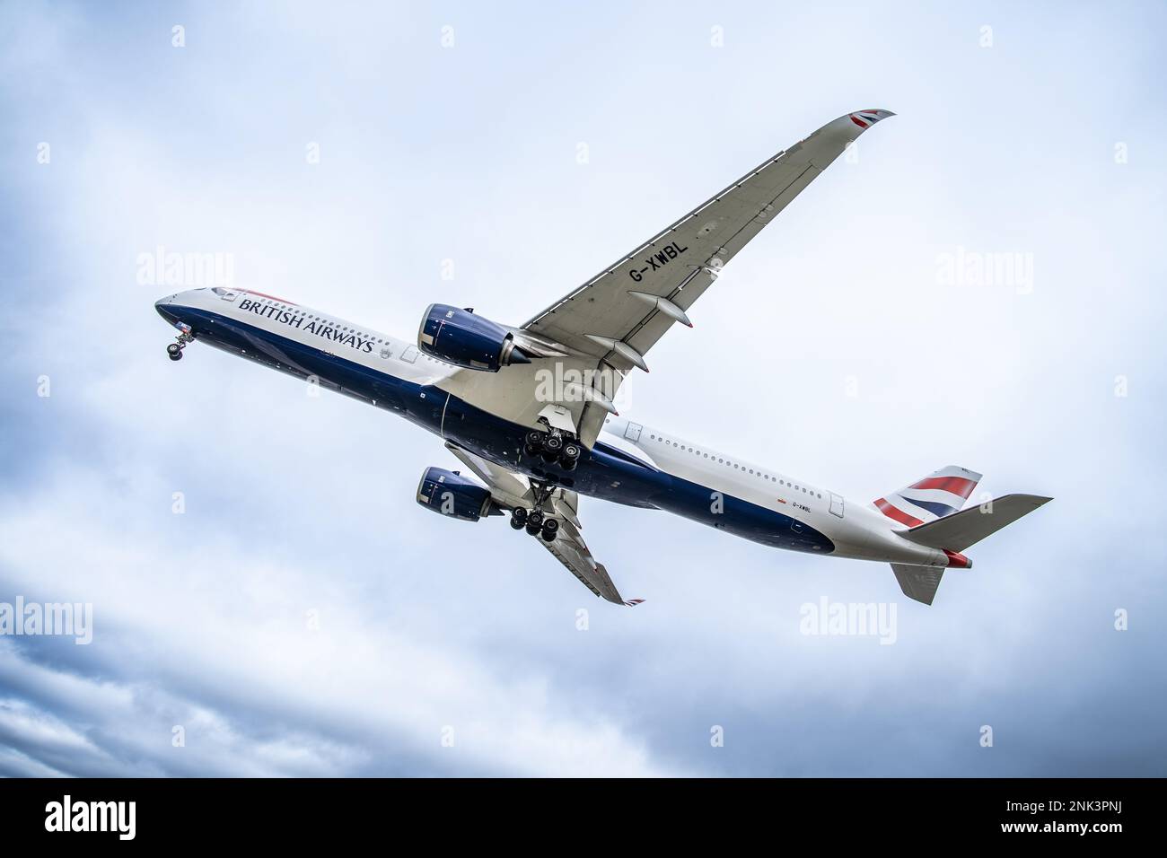 Heathrow Airport, London - February 20th 2023: British Airways Aircraft Landing Heathrow Airport ...