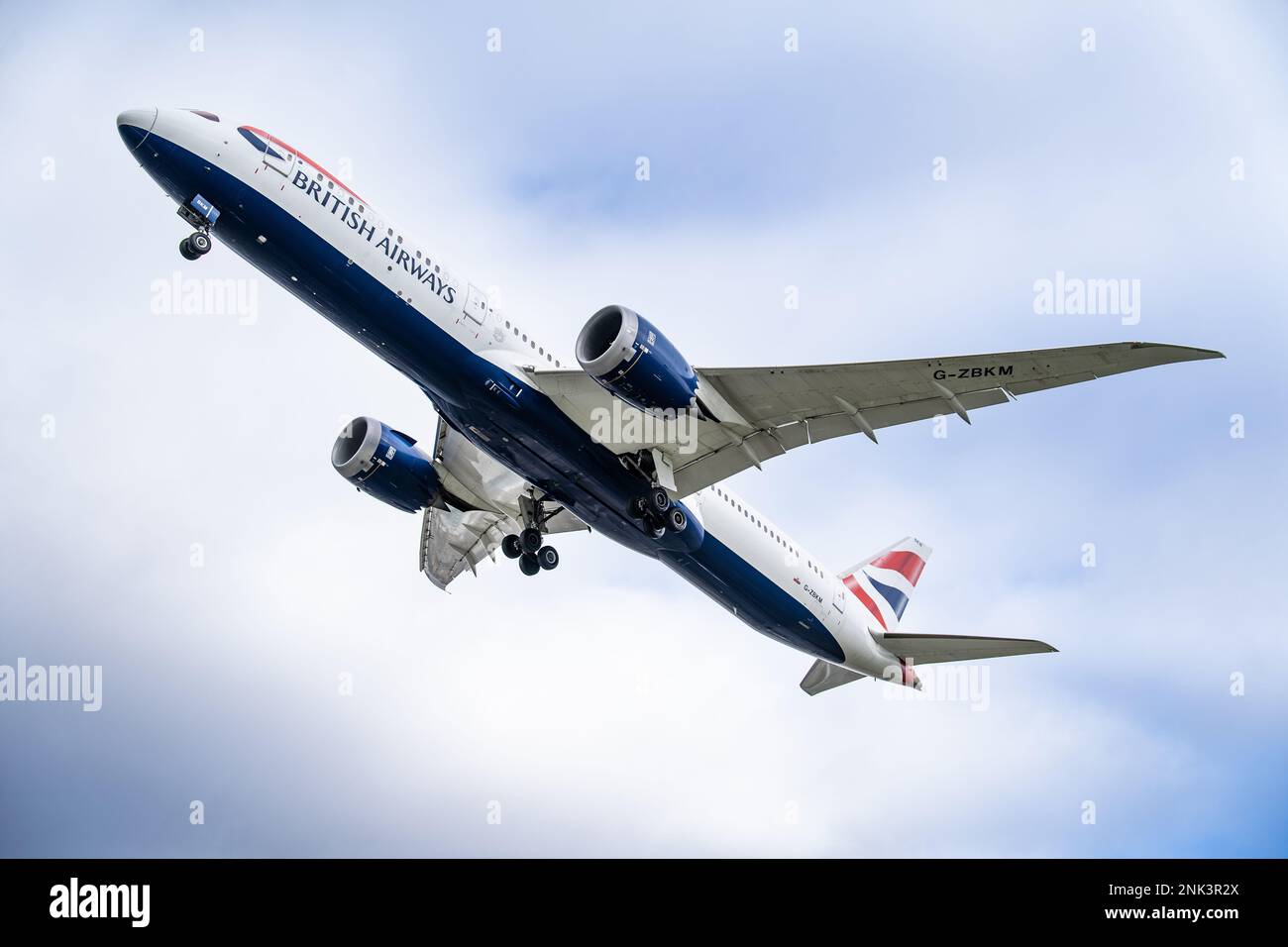 Heathrow Airport, London - February 20th 2023: British Airways Aircraft Landing Heathrow Airport ...