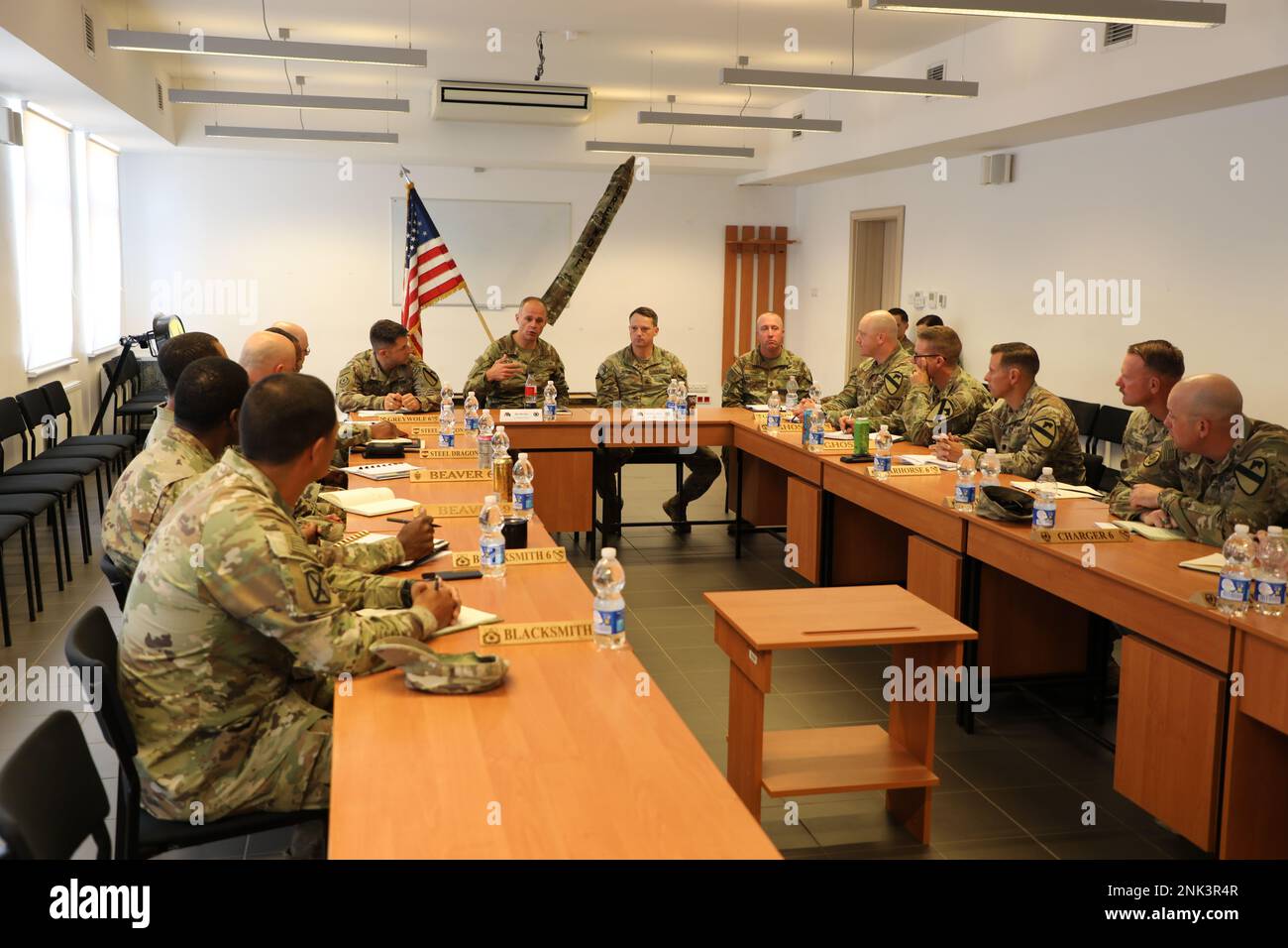 Maj. Gen. John V. Meyer III, 1st Infantry Division commanding general ...