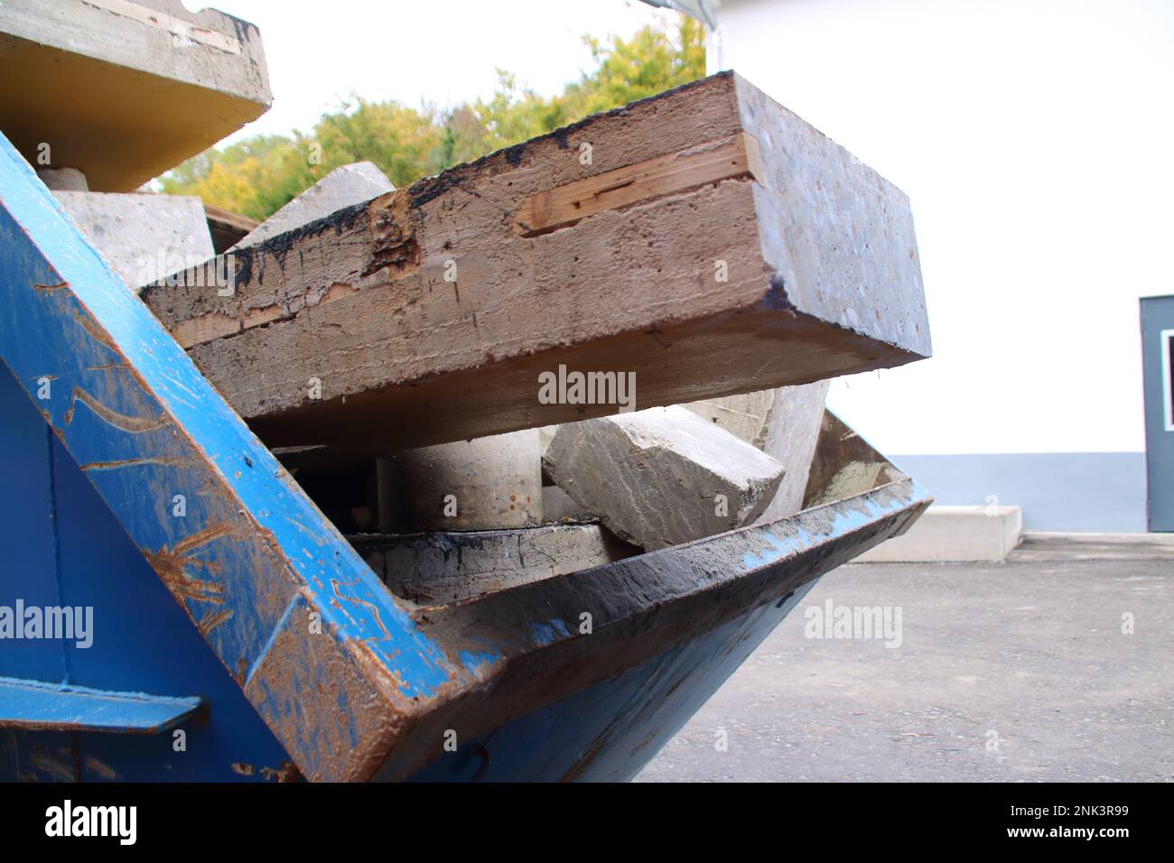 Concrete is stored in a container for transport Stock Photo - Alamy