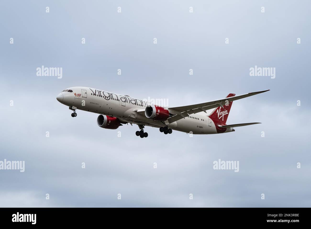 Heathrow, London - February 20th 2023: Virgin Atlantic Final Approach ...