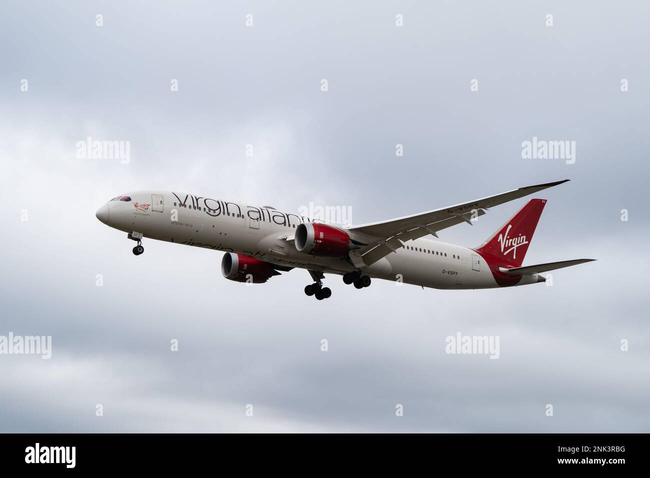 Heathrow, London - February 20th 2023: Virgin Atlantic Final Approach ...