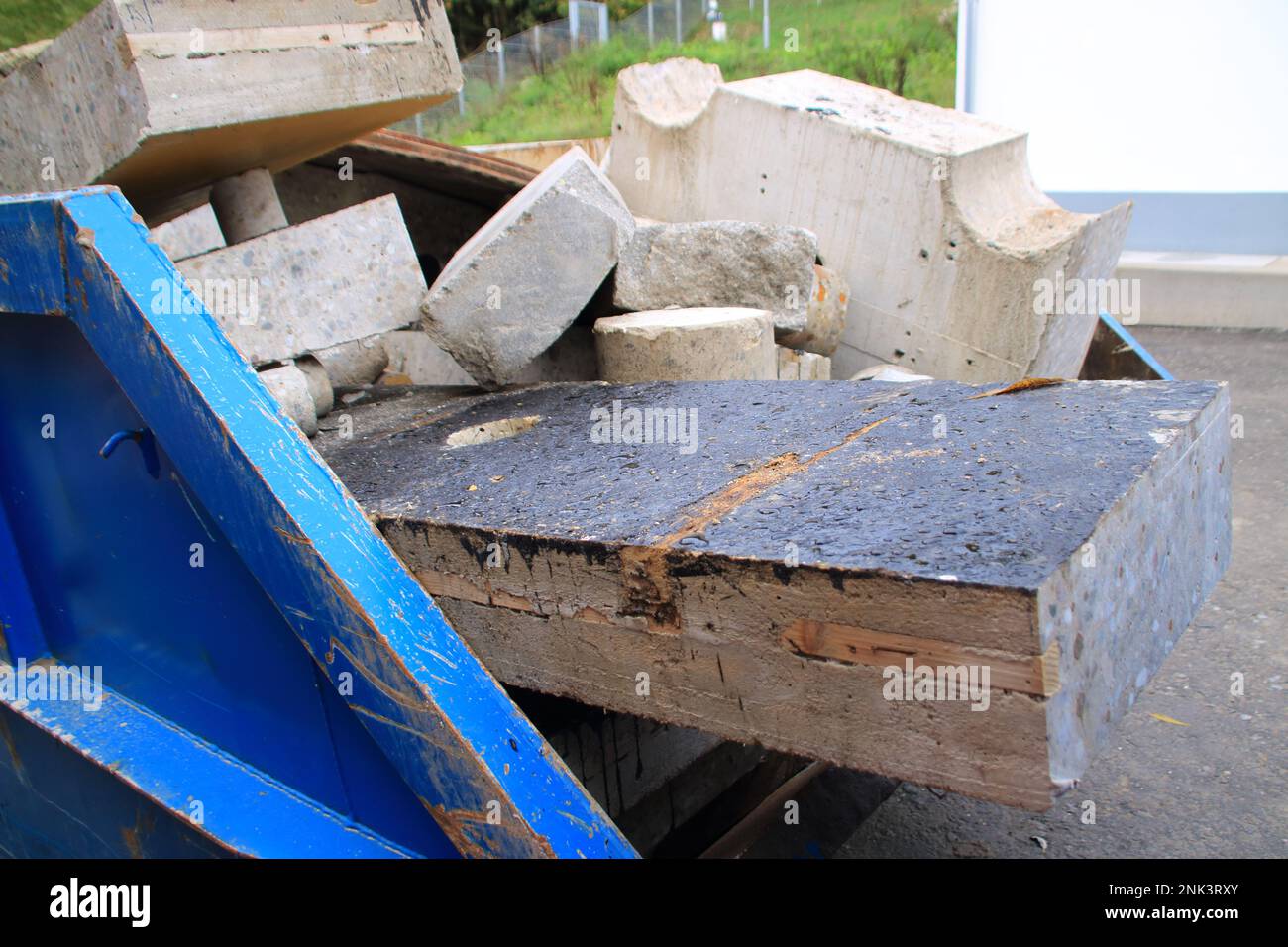 Concrete is stored in a container for transport Stock Photo - Alamy
