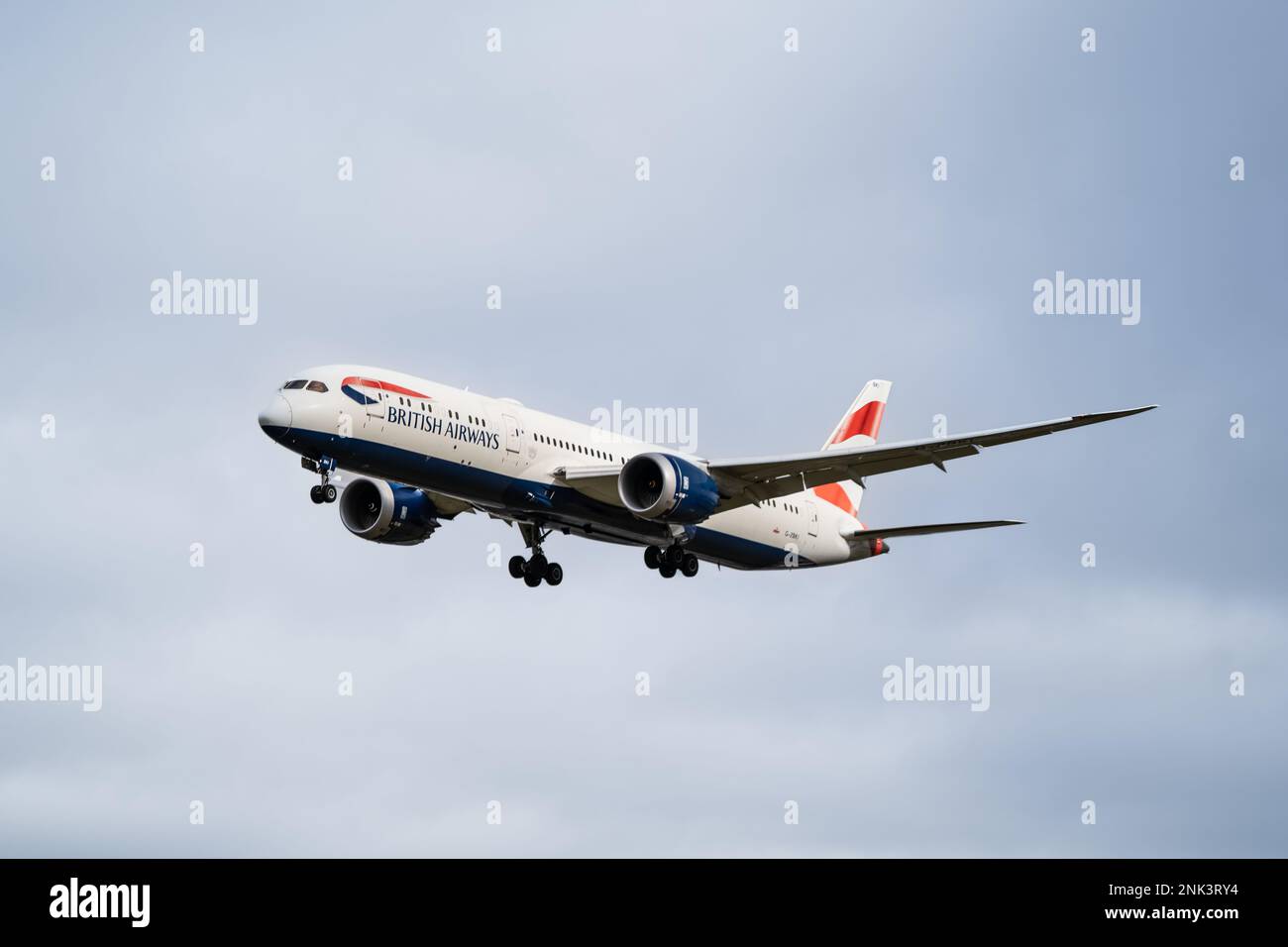 Heathrow Airport, London - February 20th 2023: British Airways Aircraft Landing Heathrow Airport ...