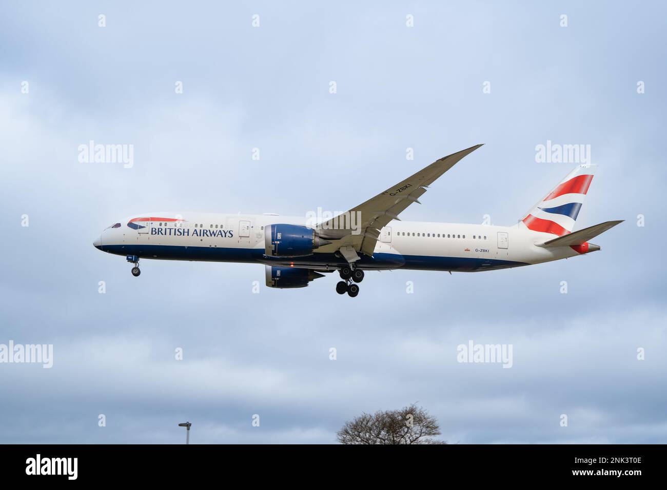 Heathrow Airport, London - February 20th 2023: British Airways Aircraft Landing Heathrow Airport ...