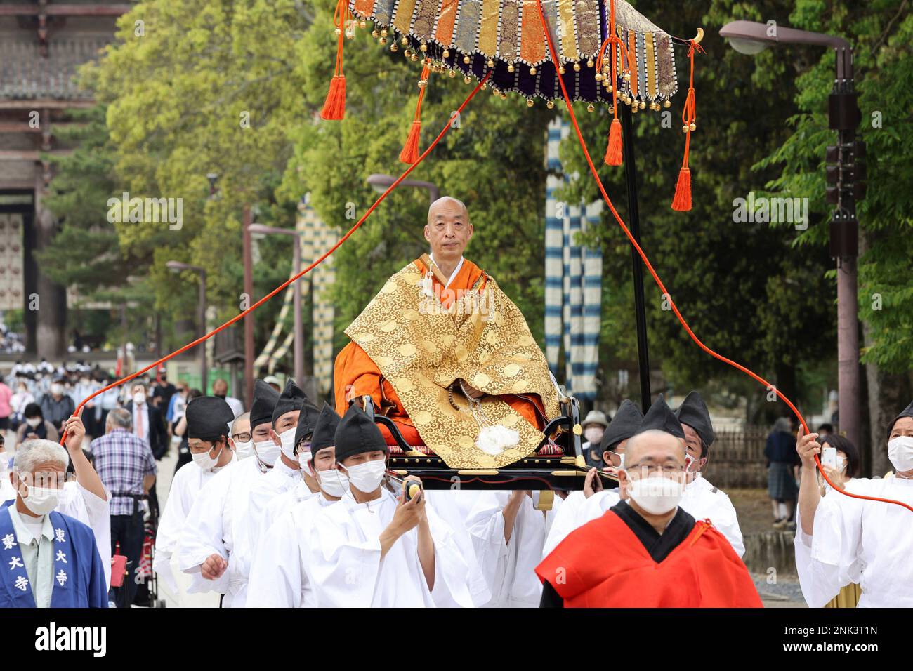 Koei Hashimura, newly-appointed chief monk, known as betto of Todaiji ...