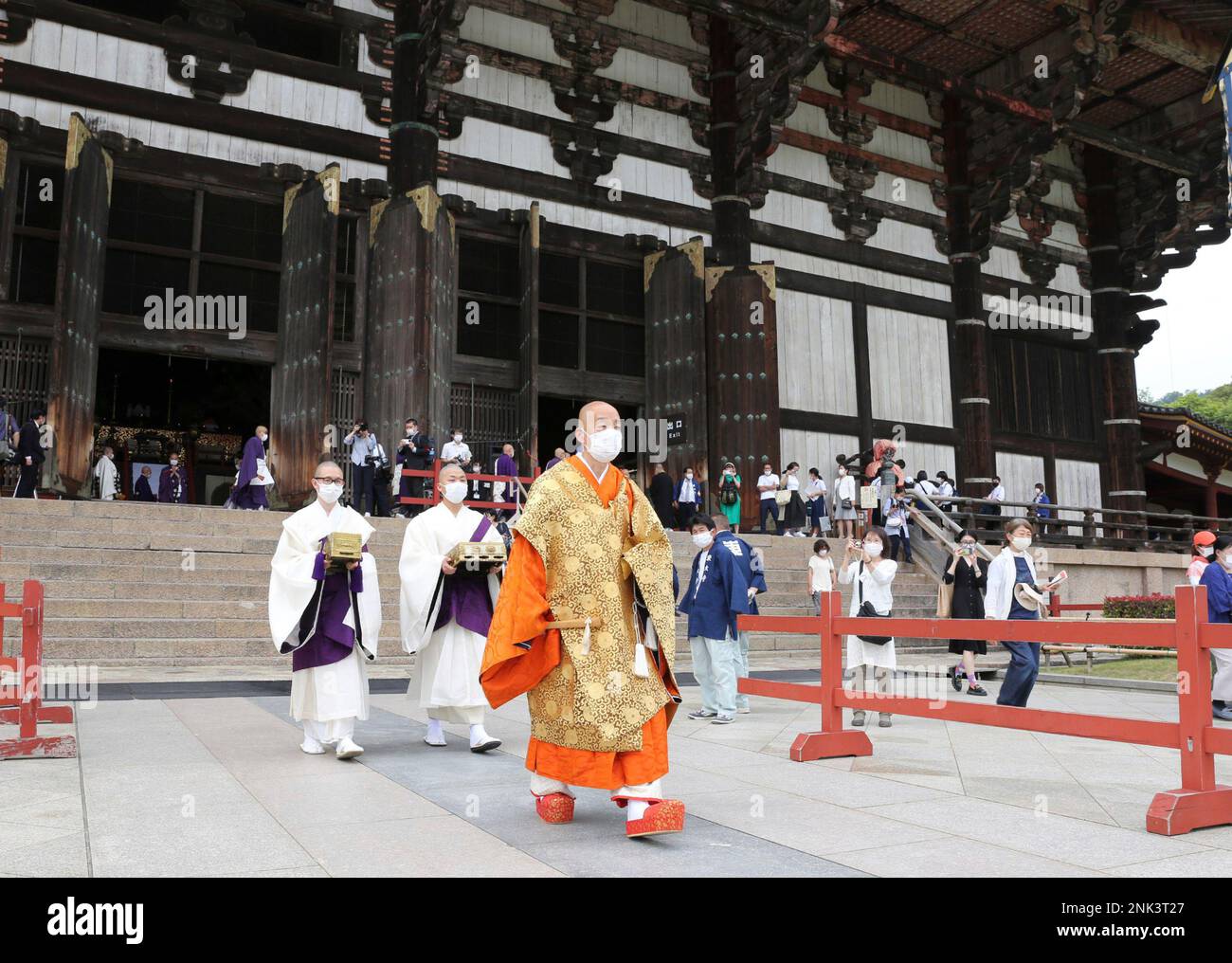 Koei Hashimura, newly-appointed chief monk, known as betto of Todaiji ...