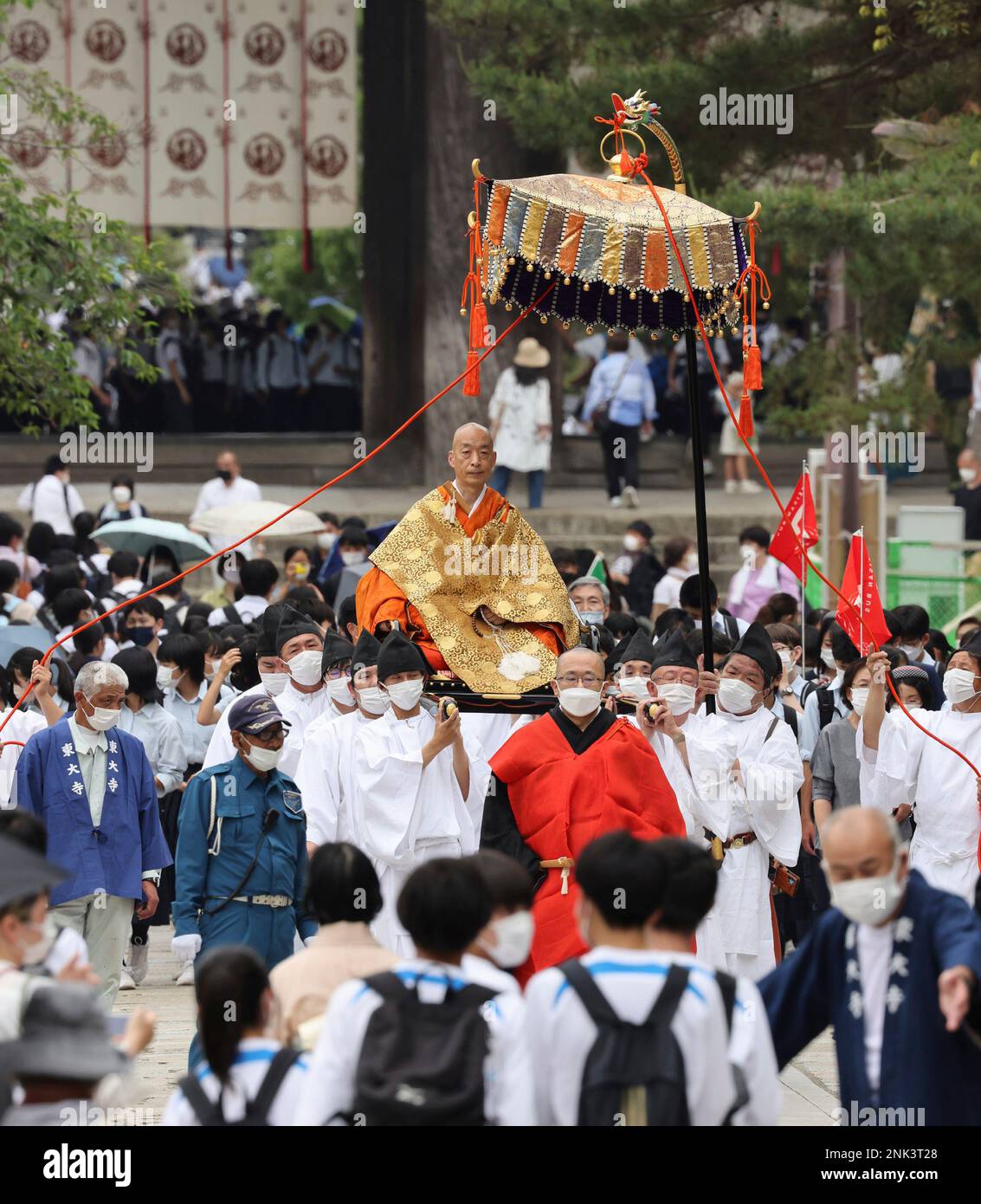 Koei Hashimura, newly-appointed chief monk, known as betto of Todaiji ...