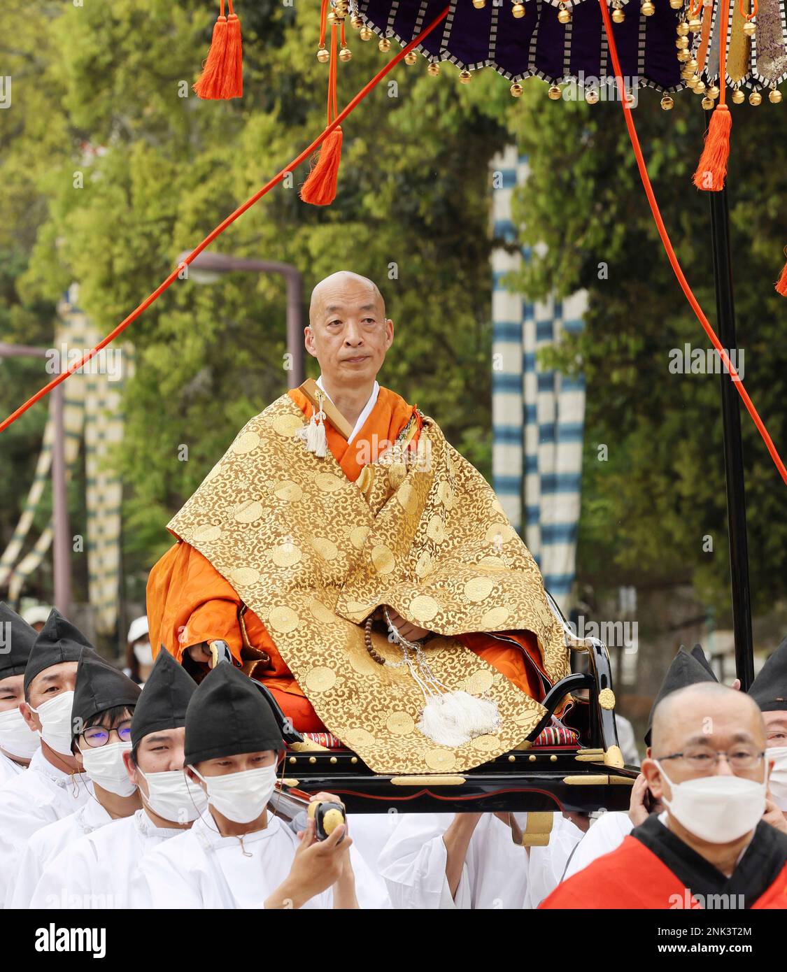 Koei Hashimura, newly-appointed chief monk, known as betto of Todaiji ...