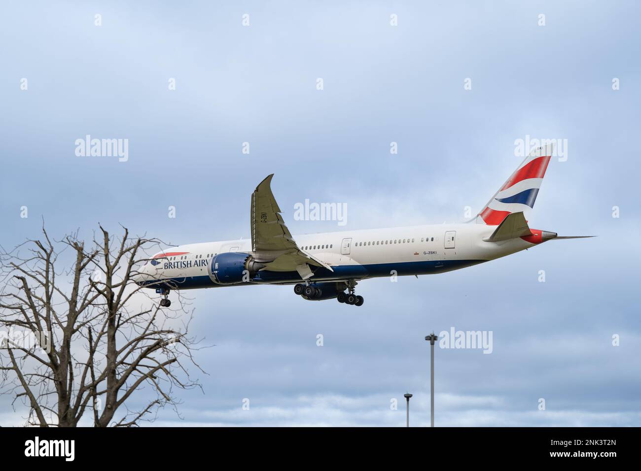 Heathrow Airport, London - February 20th 2023: British Airways Aircraft Landing Heathrow Airport ...