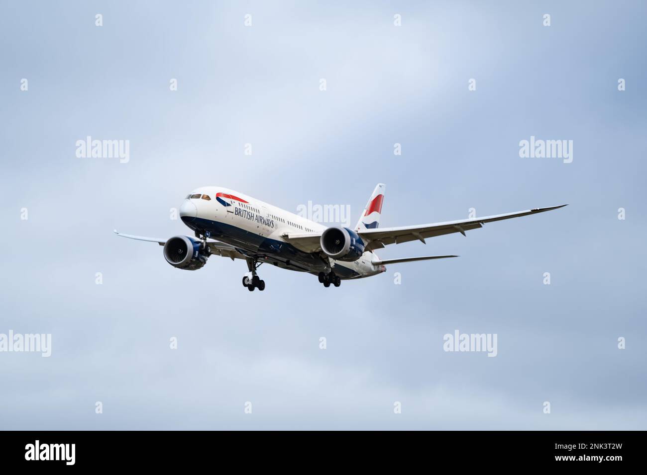 Heathrow Airport, London - February 20th 2023: British Airways Aircraft Landing Heathrow Airport ...