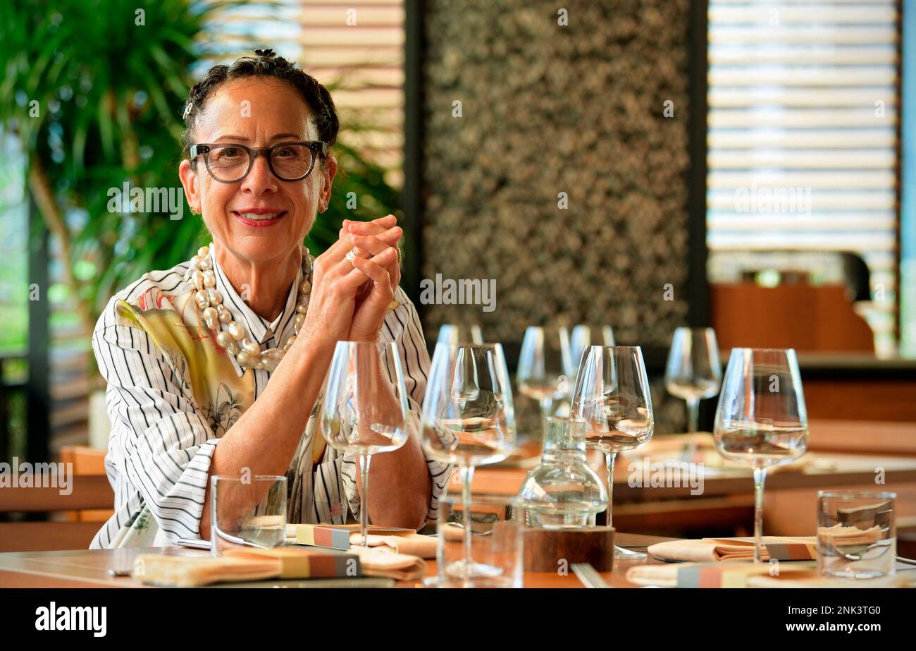 American chef Nancy Silverton, 24 May 2022. She was in Singapore to ...