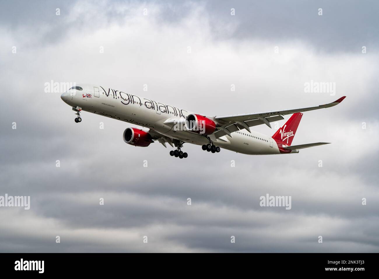 Heathrow, London - February 20th 2023: Virgin Atlantic Final Approach ...