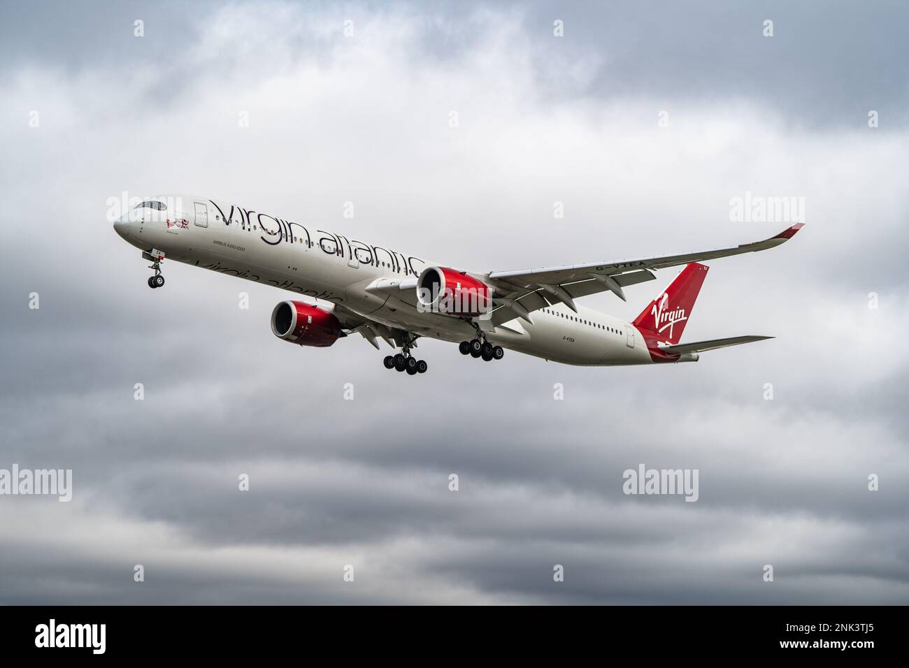 Heathrow, London - February 20th 2023: Virgin Atlantic Final Approach ...