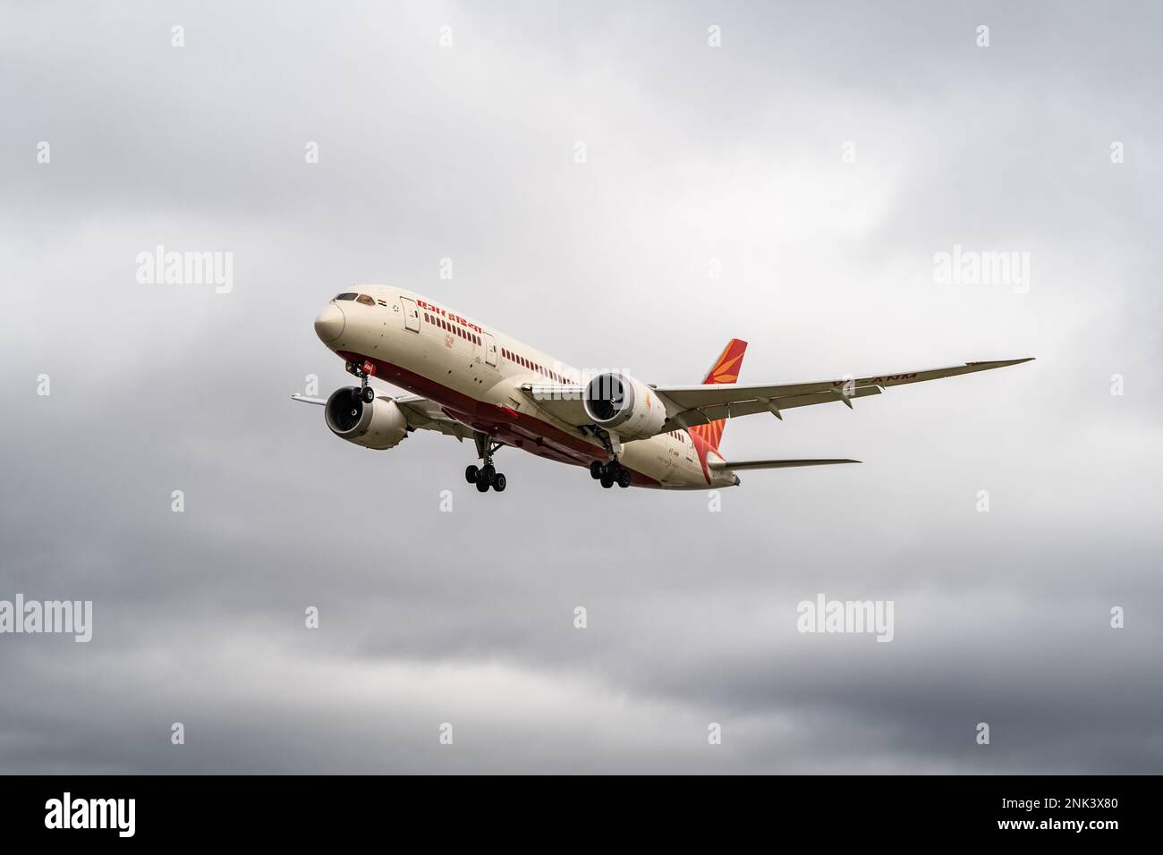 Heathrow, London - February 20th 2023: Air India Boeing 787-8 Final ...