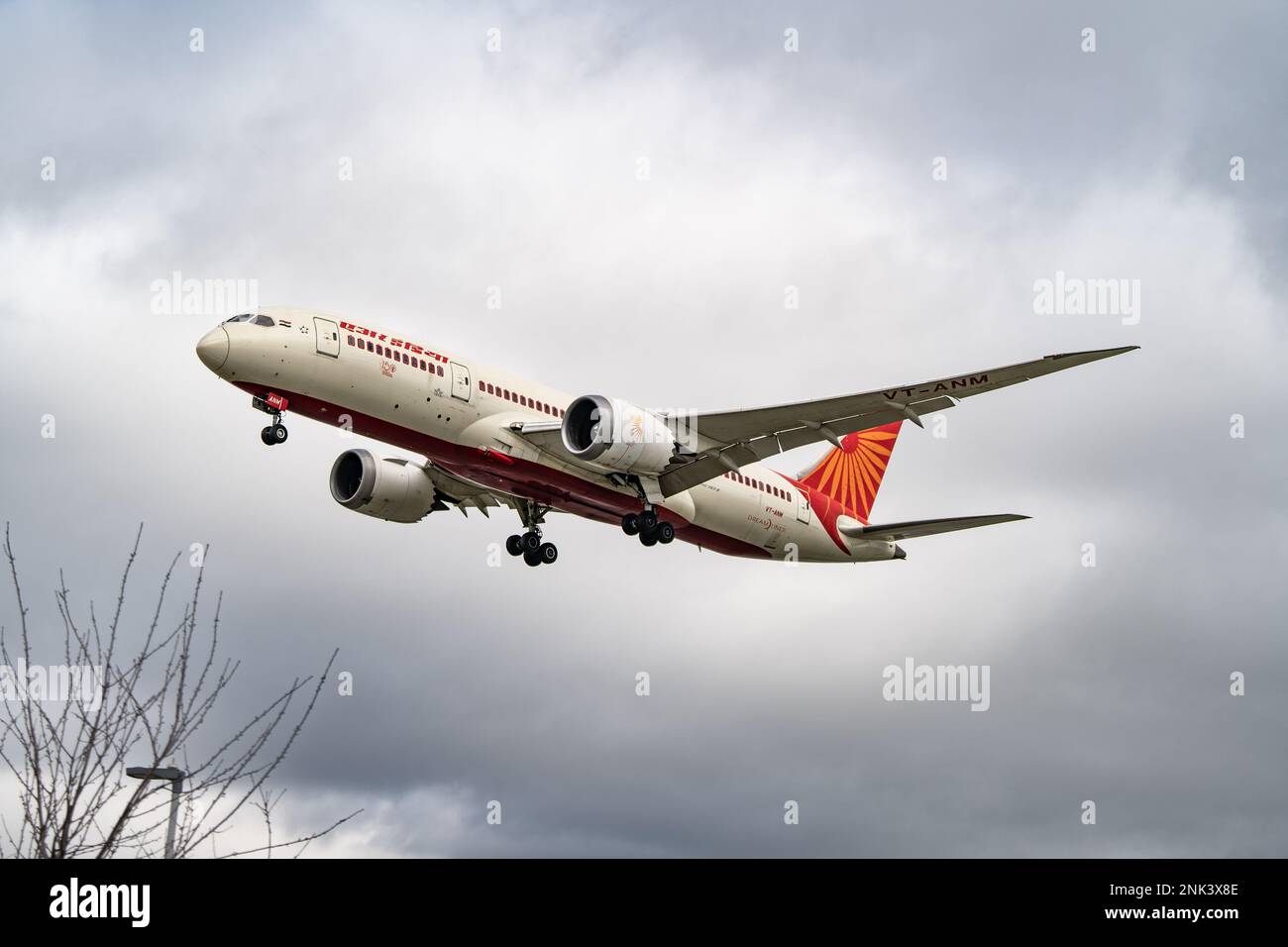 Heathrow, London - February 20th 2023: Air India Boeing 787-8 Final ...