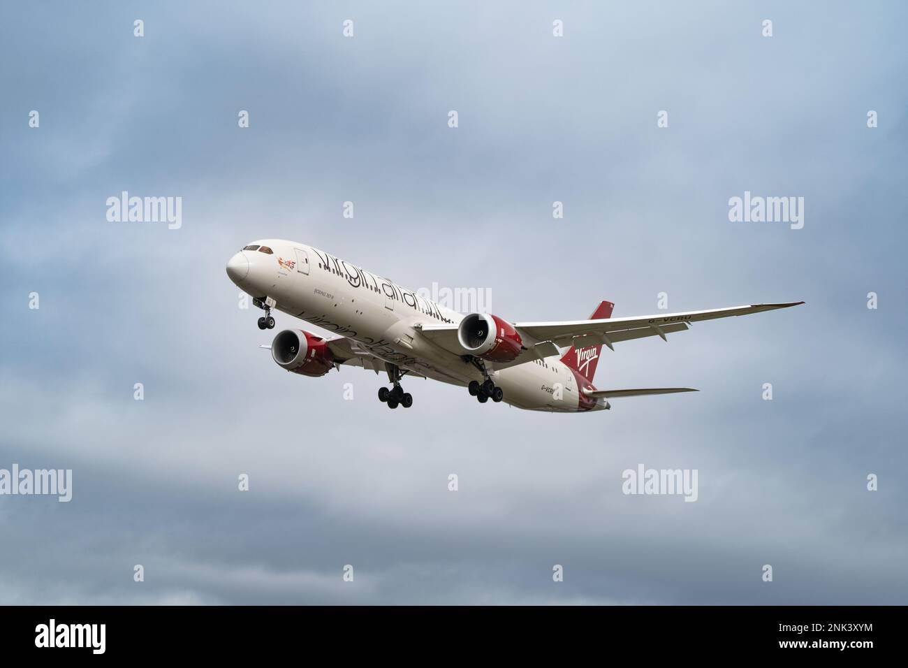 Heathrow, London - February 20th 2023: Virgin Atlantic Final Approach ...