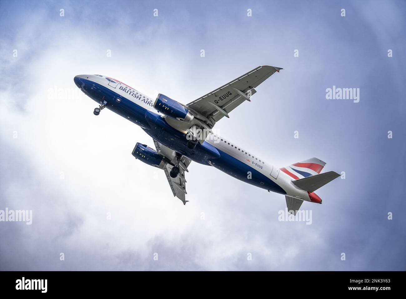 Heathrow Airport, London - February 20th 2023: British Airways Aircraft Landing Heathrow Airport ...