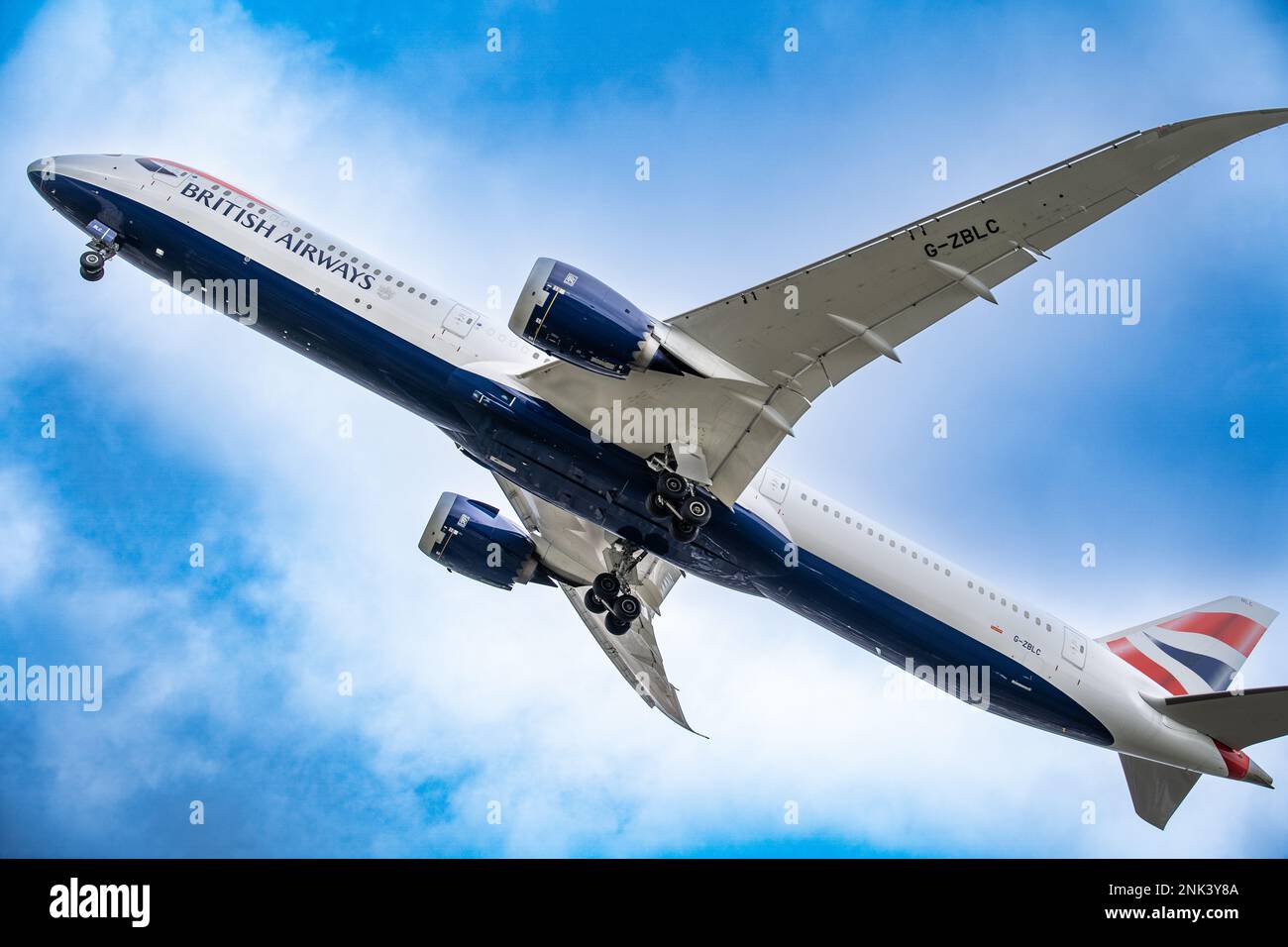 Heathrow Airport, London - February 20th 2023: British Airways Aircraft Landing Heathrow Airport ...