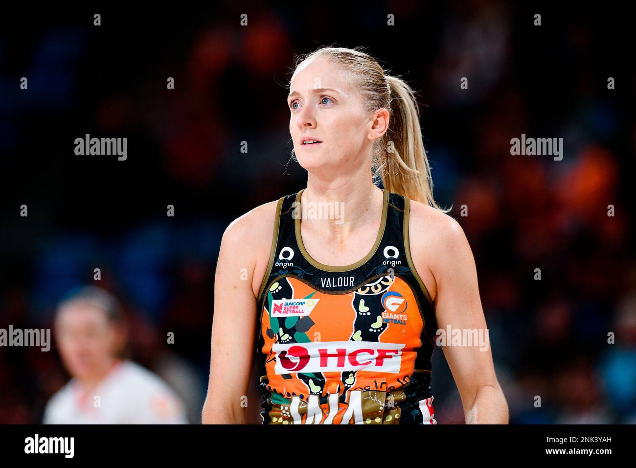 SYDNEY, AUSTRALIA - MAY 29: Maddie Hay of the Giants Netball looks on ...