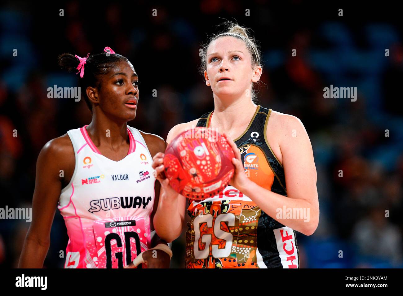 SYDNEY, AUSTRALIA - MAY 29: Jo Harten of the Giants Netball shoots for ...