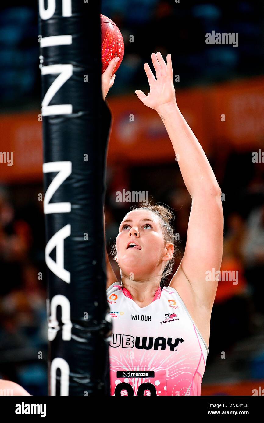 SYDNEY, AUSTRALIA - MAY 29: Lucy Austin of the Adelaide Thunderbirds ...