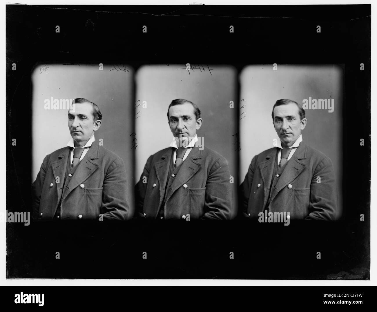 Portraits of Joseph Steele, a political figure from Illinois, preserved ...