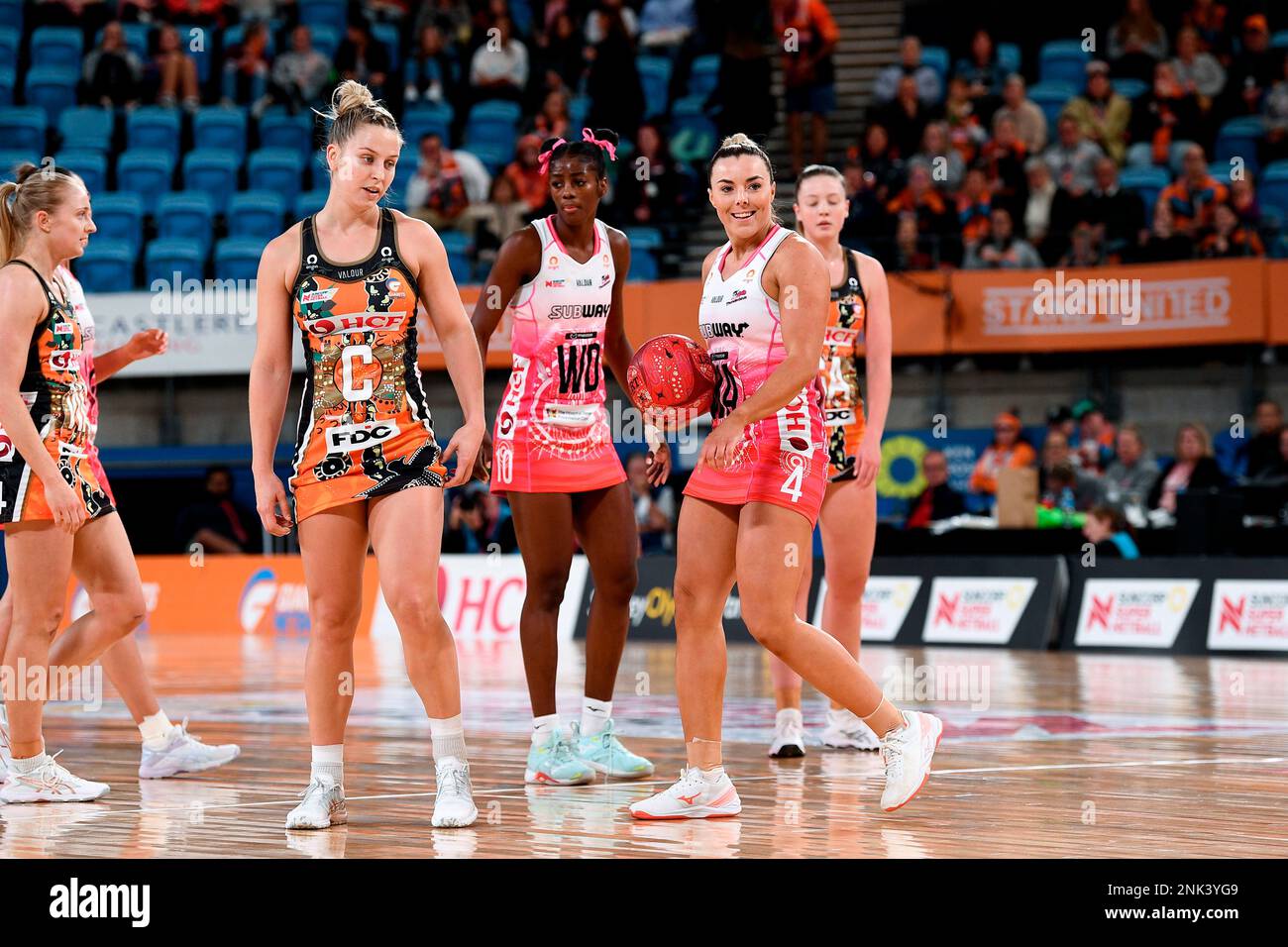 SYDNEY, AUSTRALIA - MAY 29: Elle McDonald of the Adelaide Thunderbirds ...