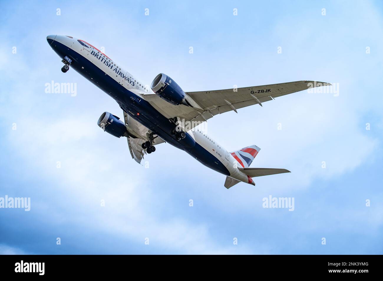 Heathrow Airport, London - February 20th 2023: British Airways Aircraft Landing Heathrow Airport ...