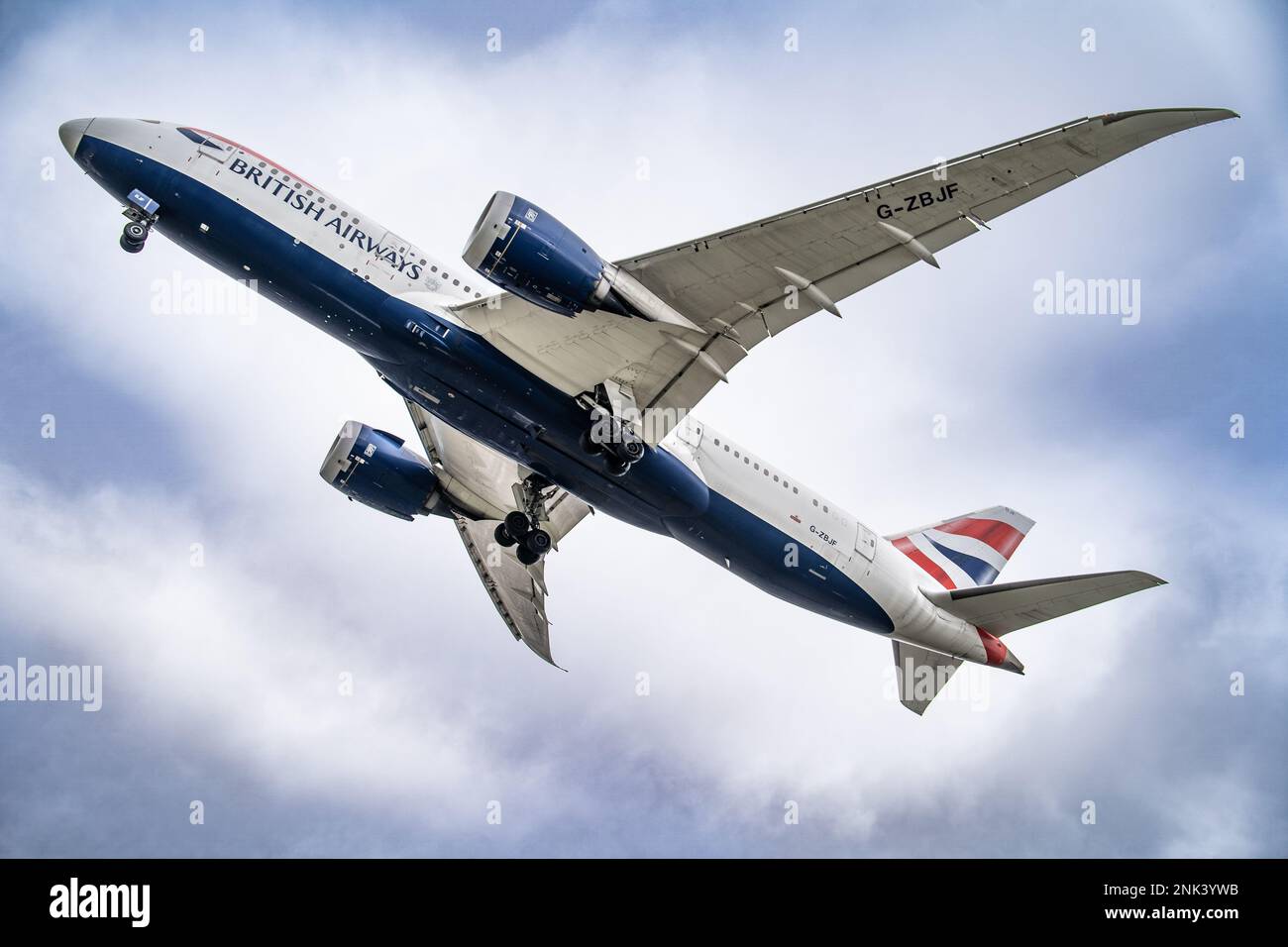 Heathrow Airport, London - February 20th 2023: British Airways Aircraft Landing Heathrow Airport ...