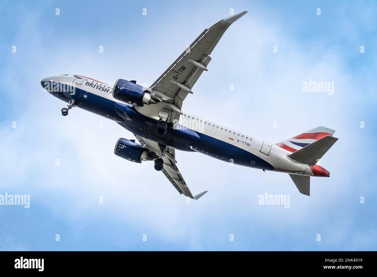 Heathrow Airport, London - February 20th 2023: British Airways Aircraft Landing Heathrow Airport ...