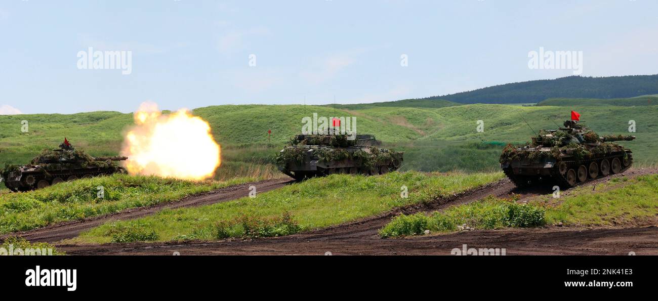 Fuji Firepower Exercise conducted by the Japan Ground Self-Defense ...