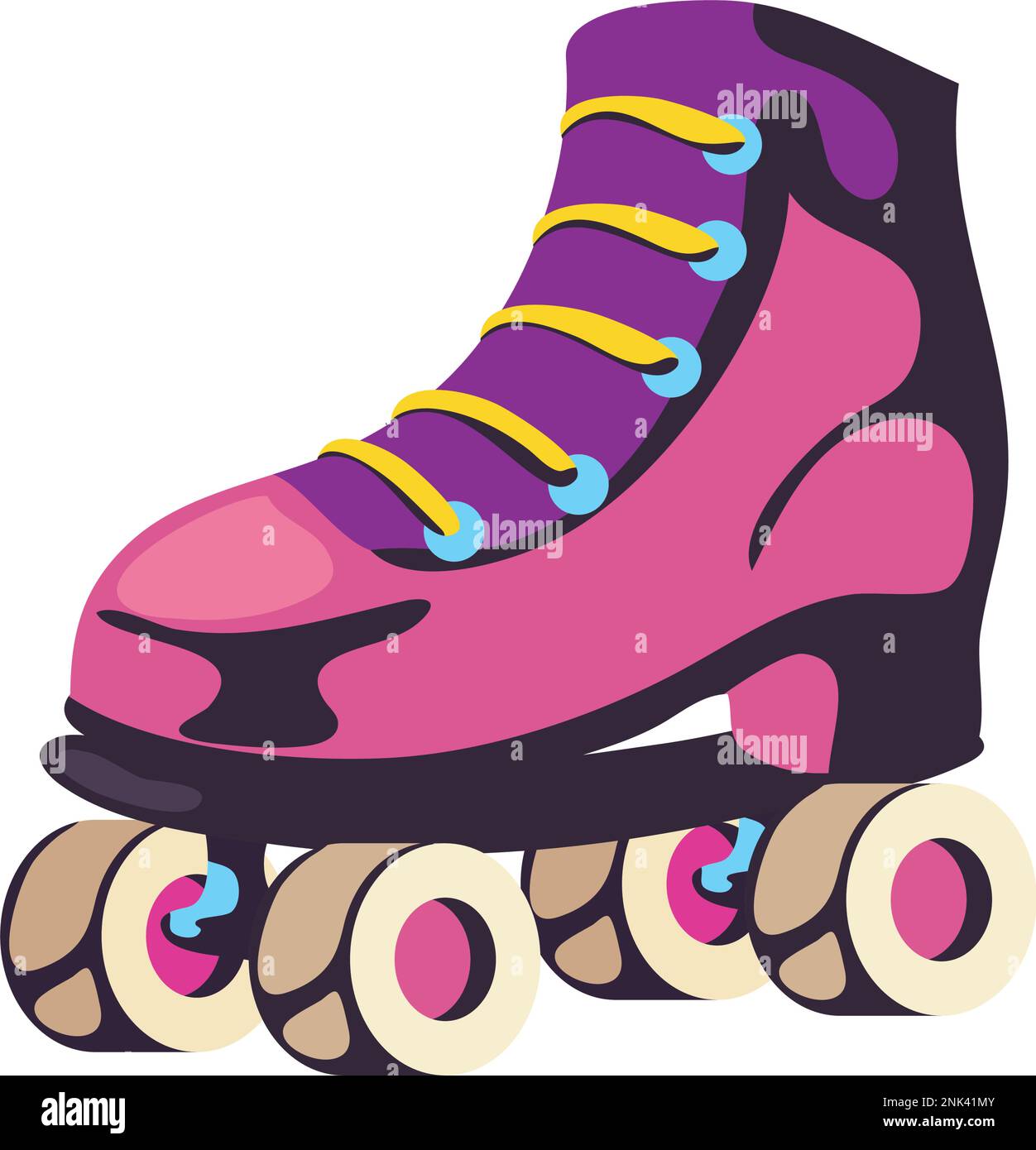 90s retro roller skate Cut Out Stock Images & Pictures - Alamy