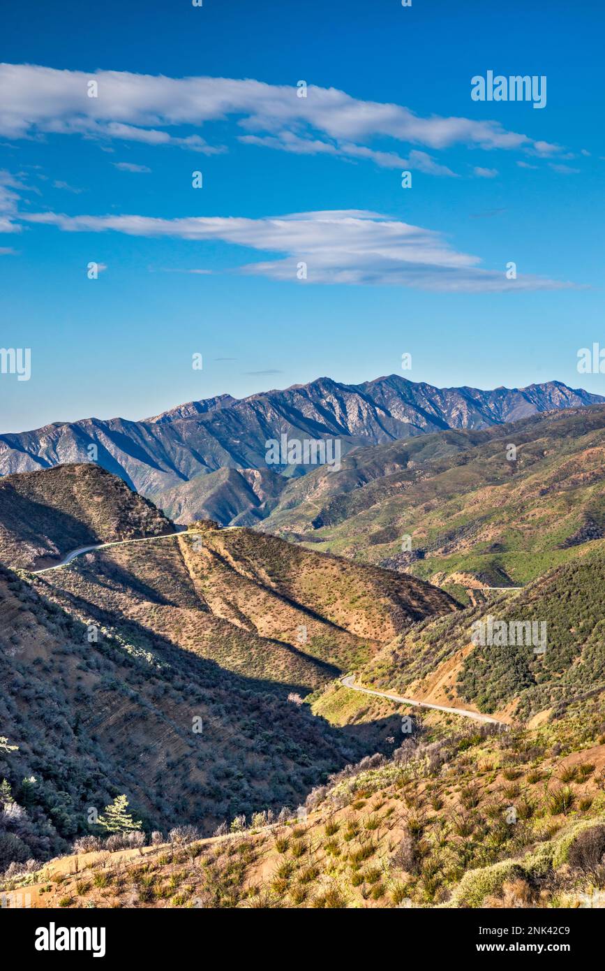 Pine Mountain massif, chaparral zone, Maricopa Highway, Los Padres ...